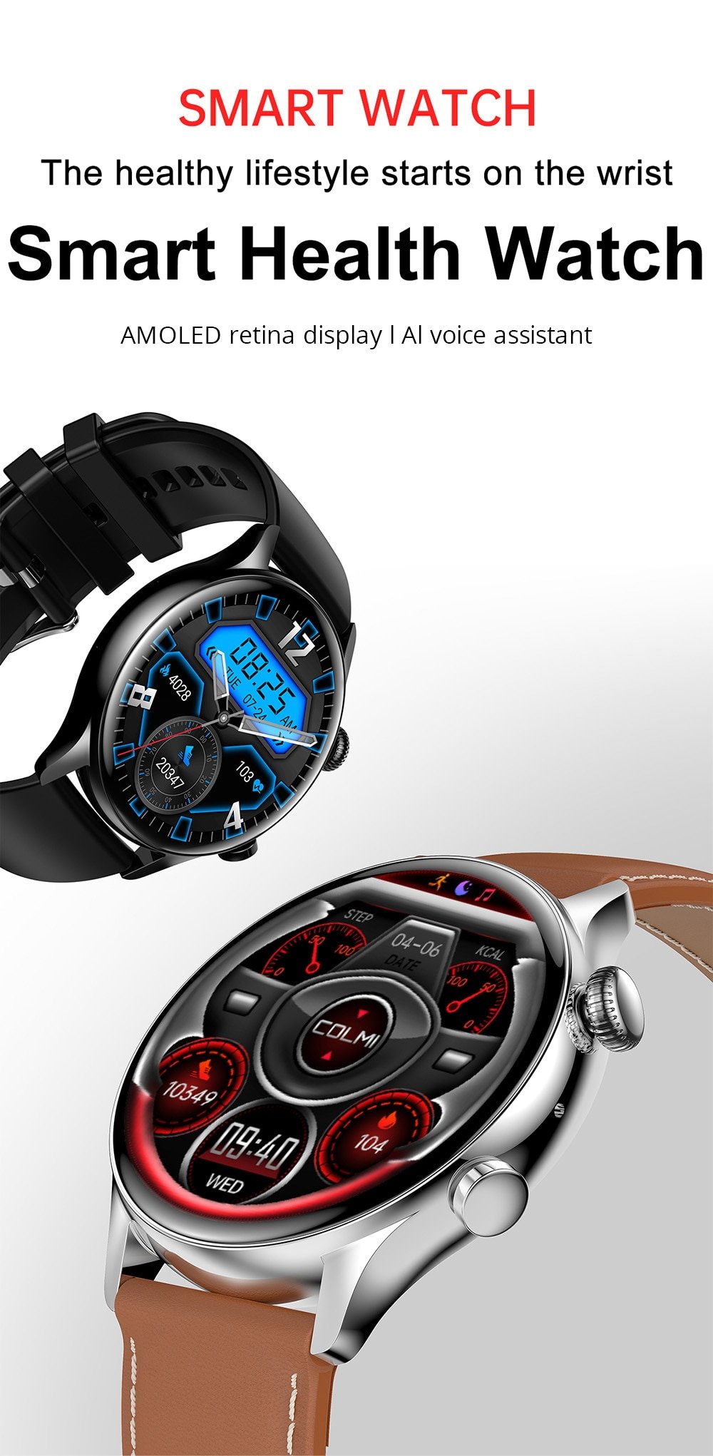 Original COLMI i30 Retina AMOLED Display Smartwatch Price In Bangladesh